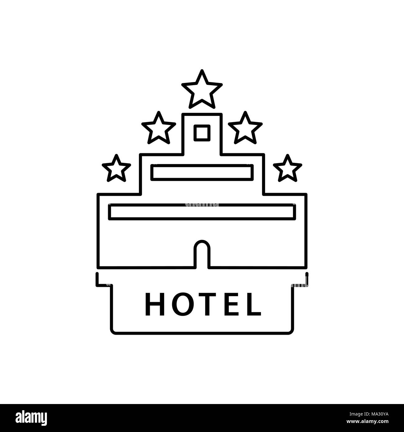 Simple hotel sign hi-res stock photography and images - Alamy