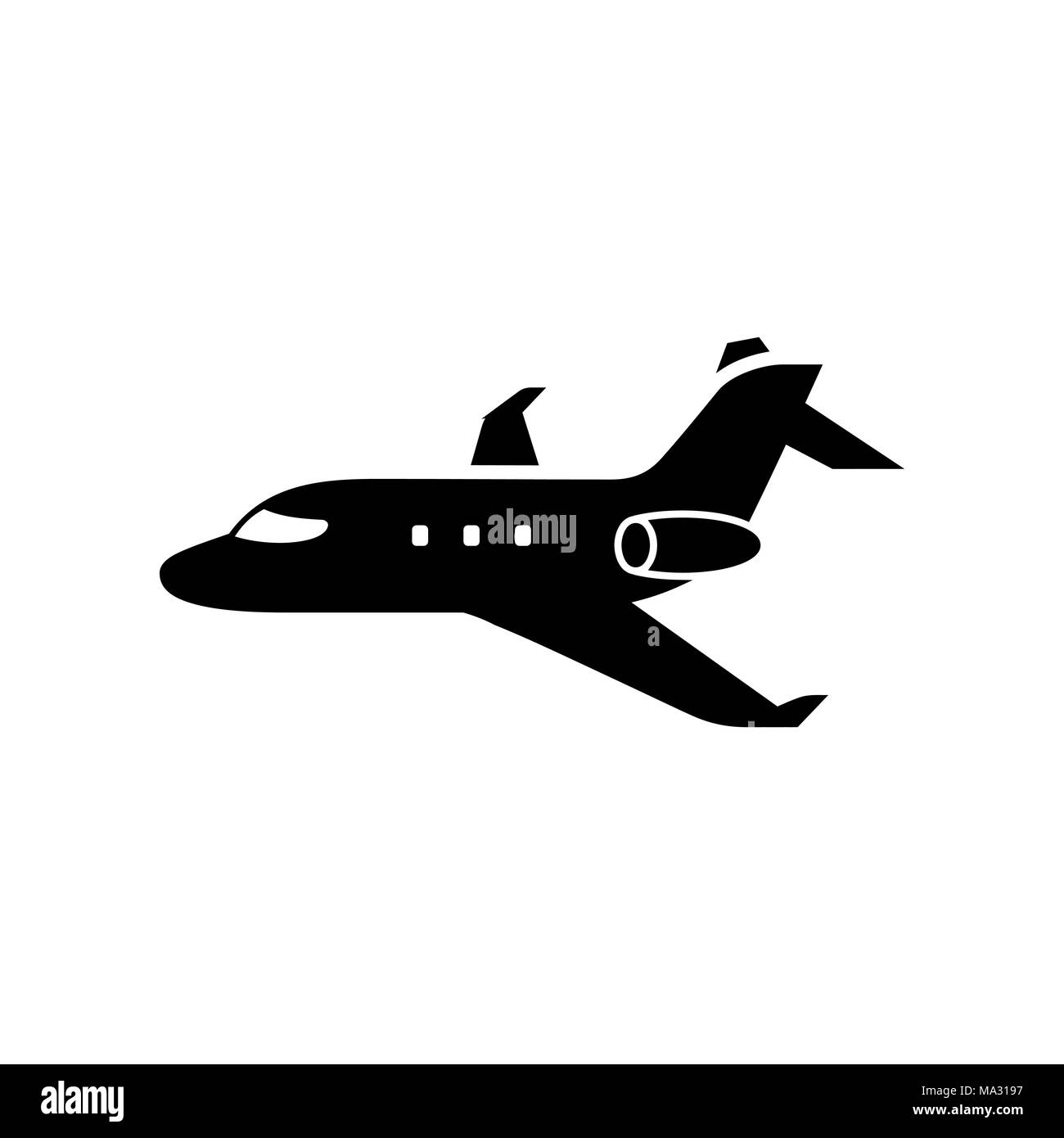 Plane icon simple flat vector illustration Stock Vector Image & Art - Alamy