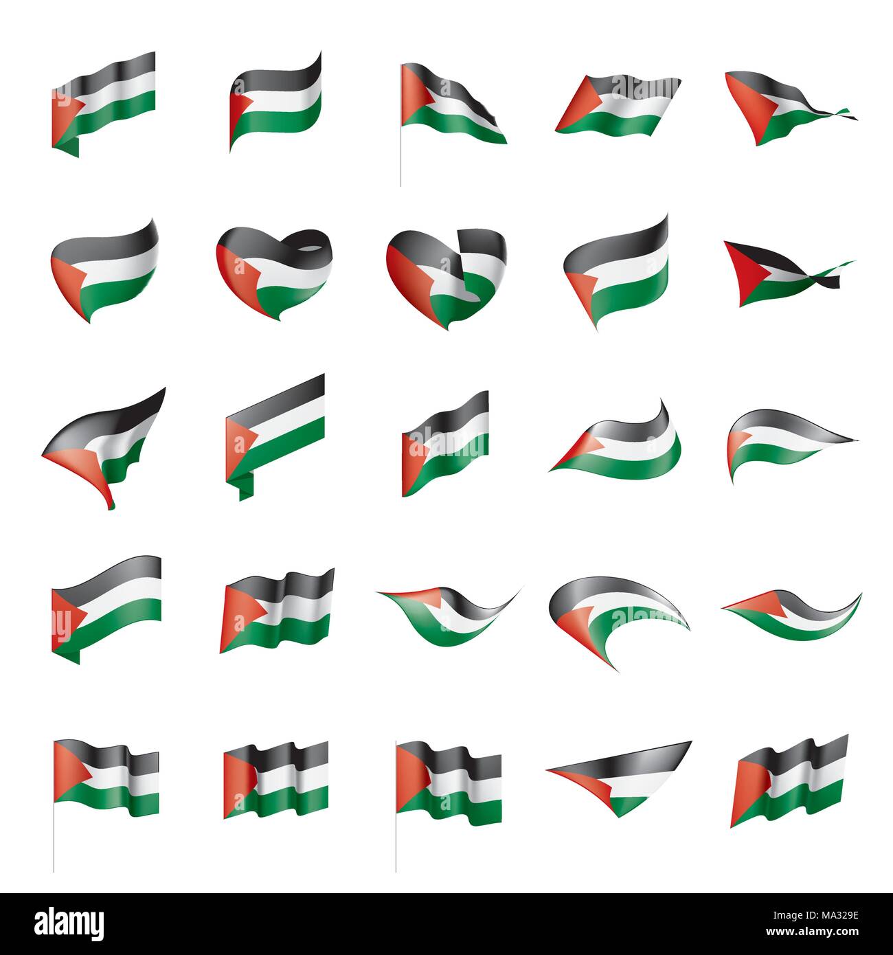 Palestine flag, vector illustration Stock Vector Image & Art - Alamy