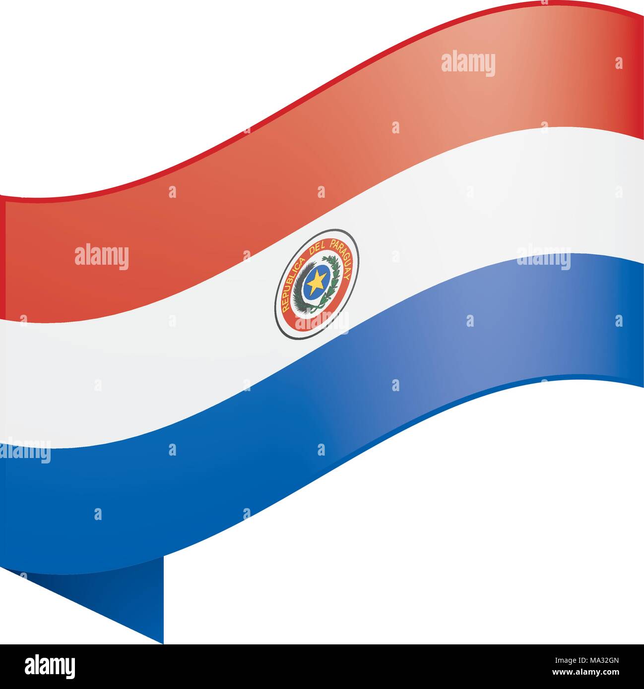 Paraguay flag, vector illustration Stock Vector Image & Art - Alamy