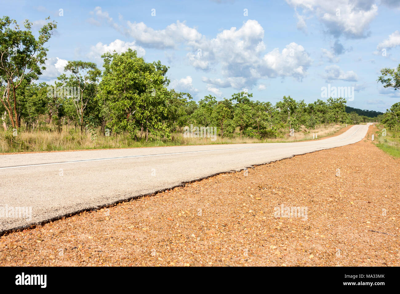 Empty asphalt road through Australian outback. Central Australia Stock ...