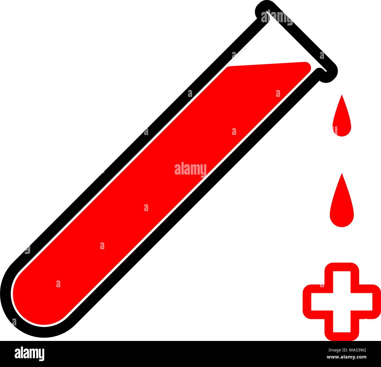 Blood Tear Drop Cross