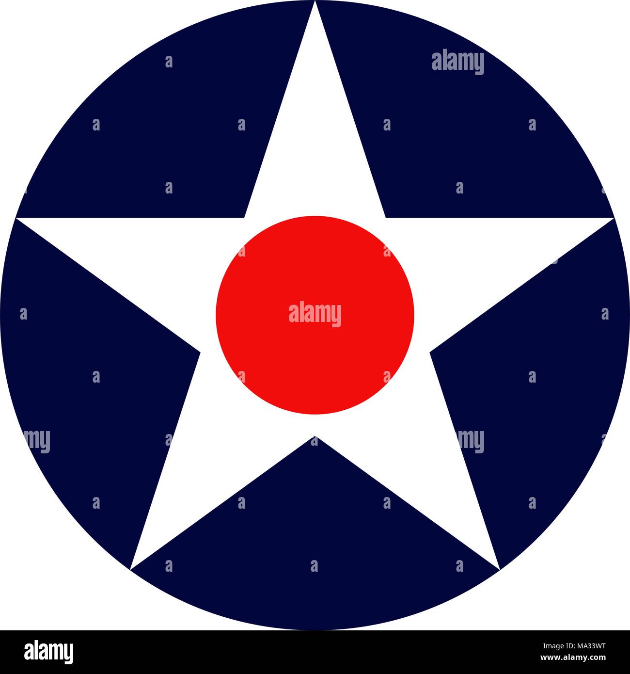 Vintage Air Force Roundel Stock Vector Image & Art - Alamy