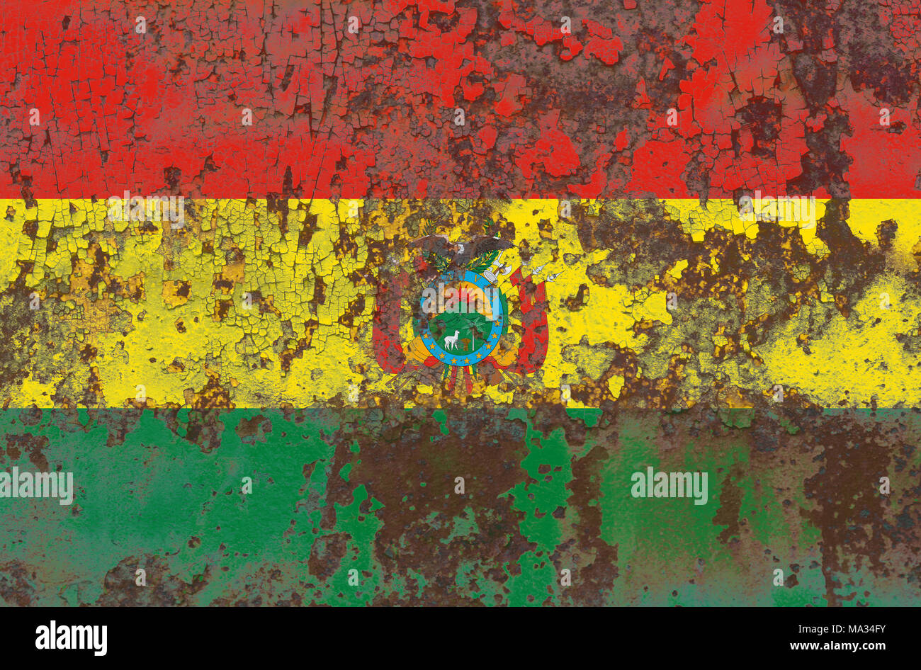 Old Bolivia grunge background flag Stock Photo - Alamy