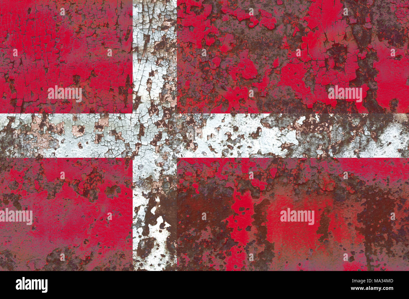 Grunge denmark flag hi-res stock photography and images - Alamy