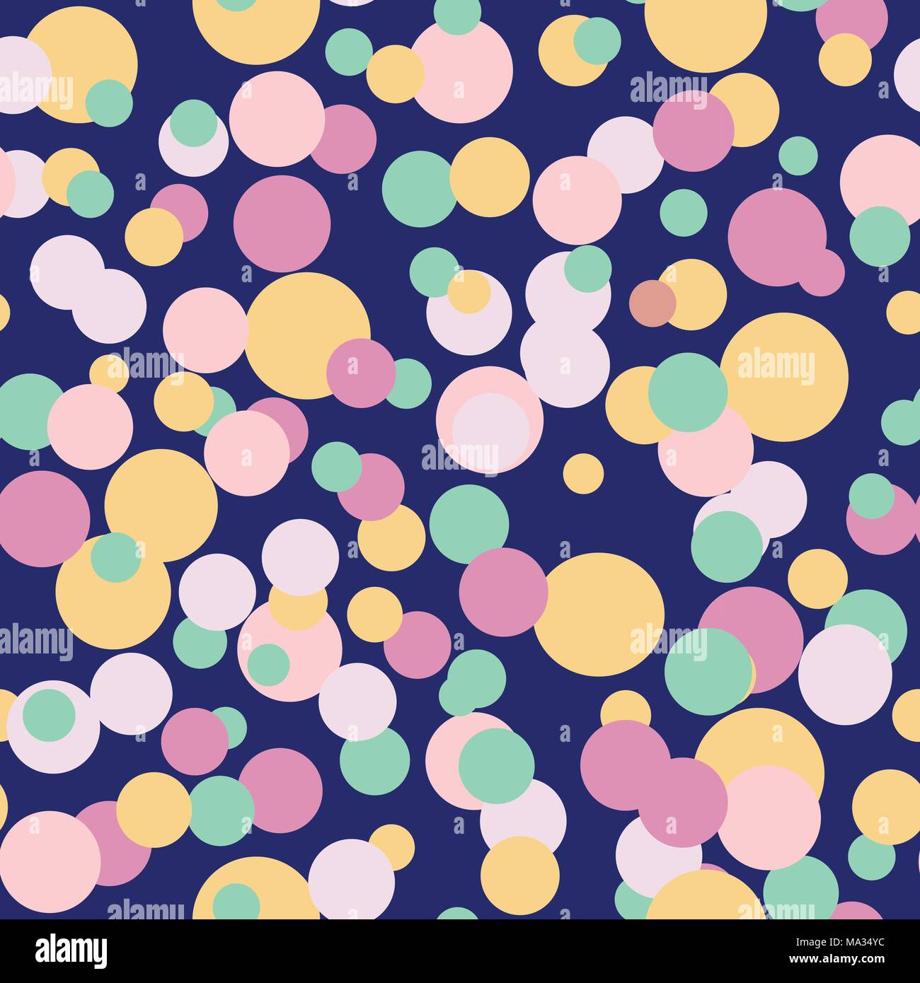 Coloured Spots on Blue Background Stock Vector Image & Art - Alamy