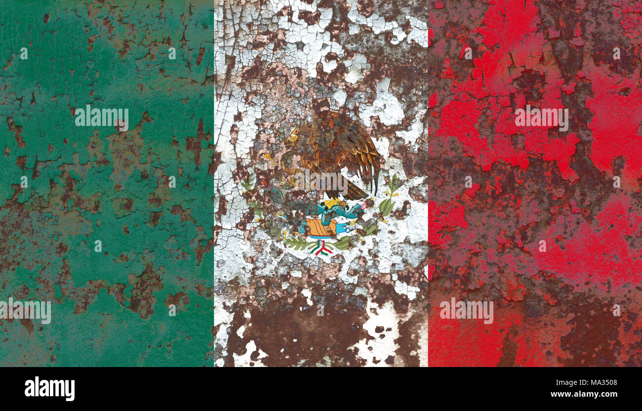 Old Mexico grunge background flag Stock Photo - Alamy