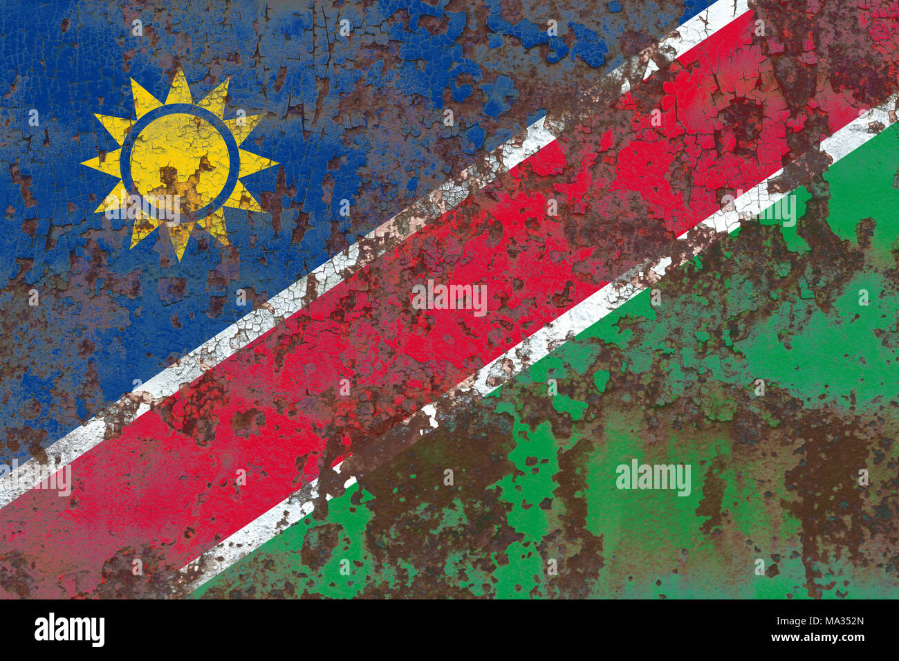 Old Namibia grunge background flag Stock Photo - Alamy
