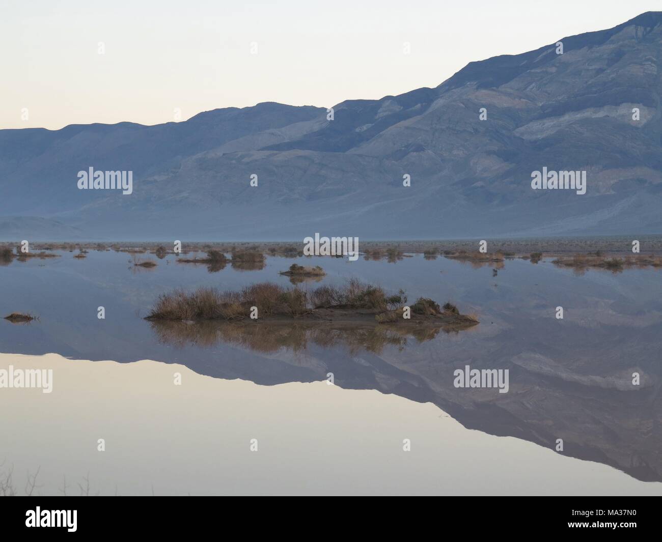 USA, California ,Death Valley National Park flooded after very rare ...