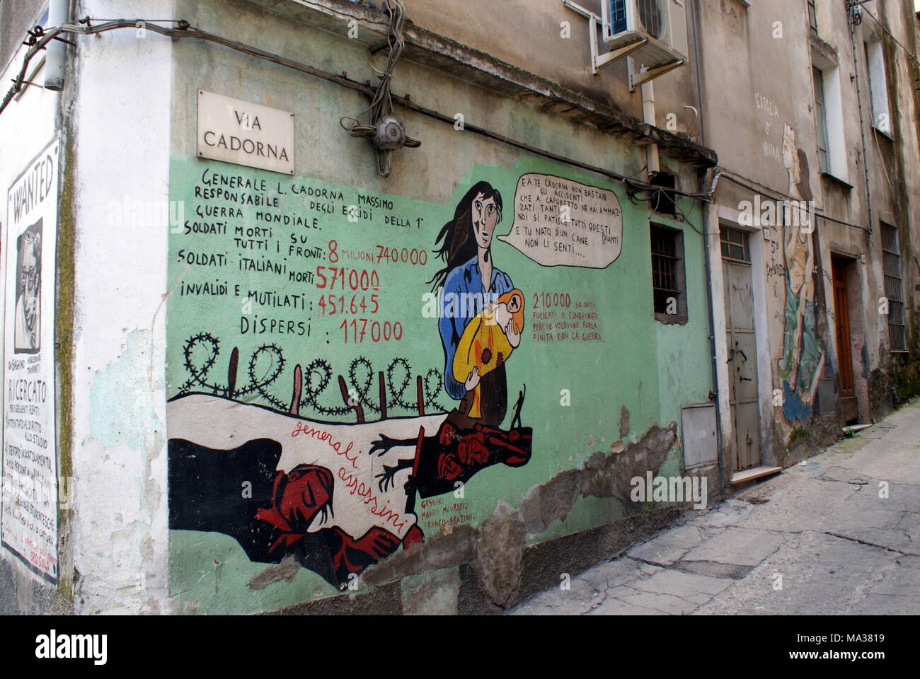 Orgosolo murals hi-res stock photography and images - Alamy