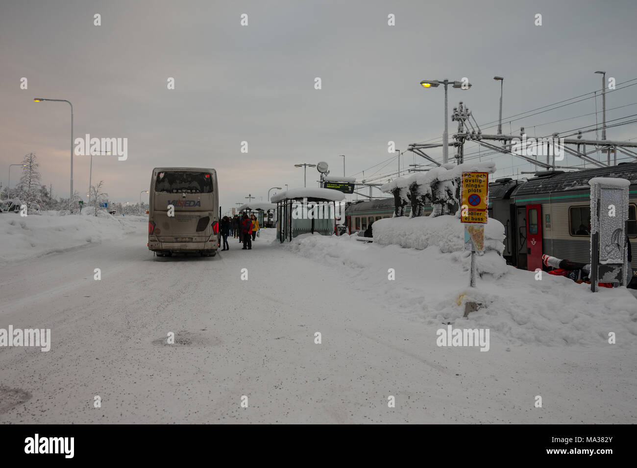 Beautiful scenes from Bergen and Lofoten, Norway, in winter Stock Photo ...