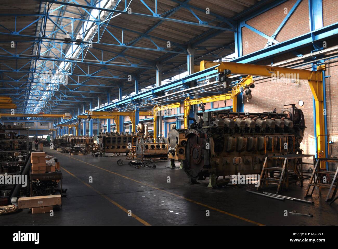 Diesel engine railway workshop hi-res stock photography and images - Alamy
