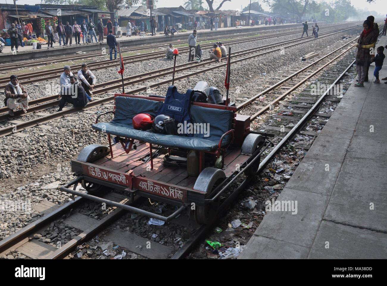 Police railcar on 12.01.2015 in Abdulpur - Bangladesh | usage worldwide ...