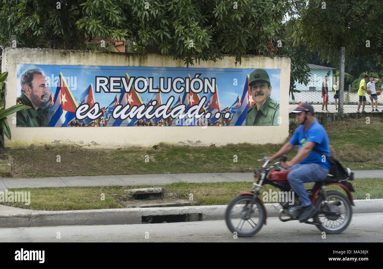 "Revolution is unity ...", is the giant poster on a main street ...