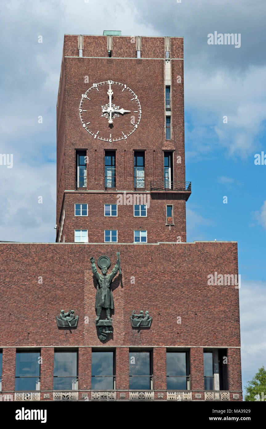 Oslo clock tower hi-res stock photography and images - Alamy