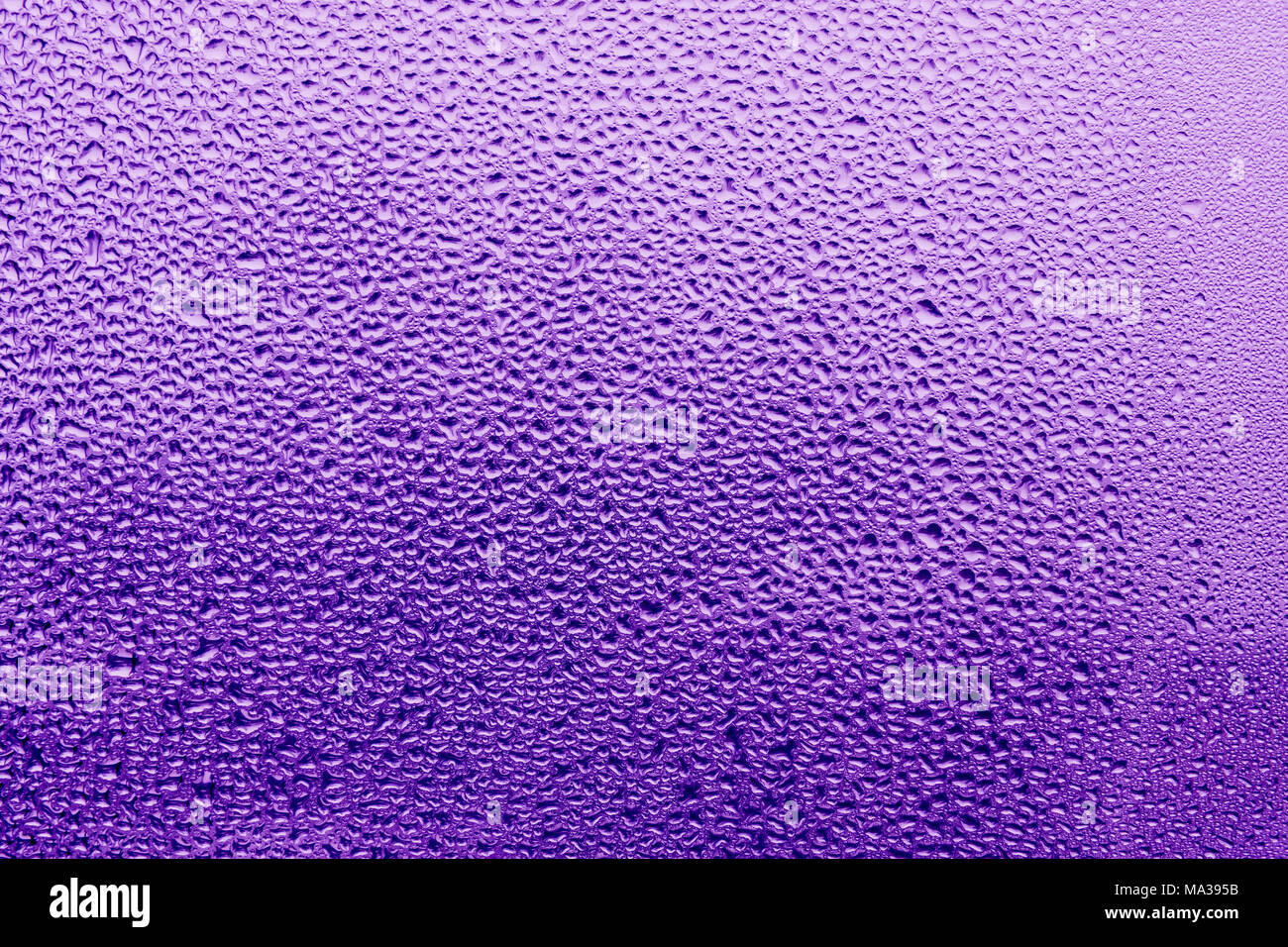 texture background wet drops of water dew on misted glass mist Stock ...