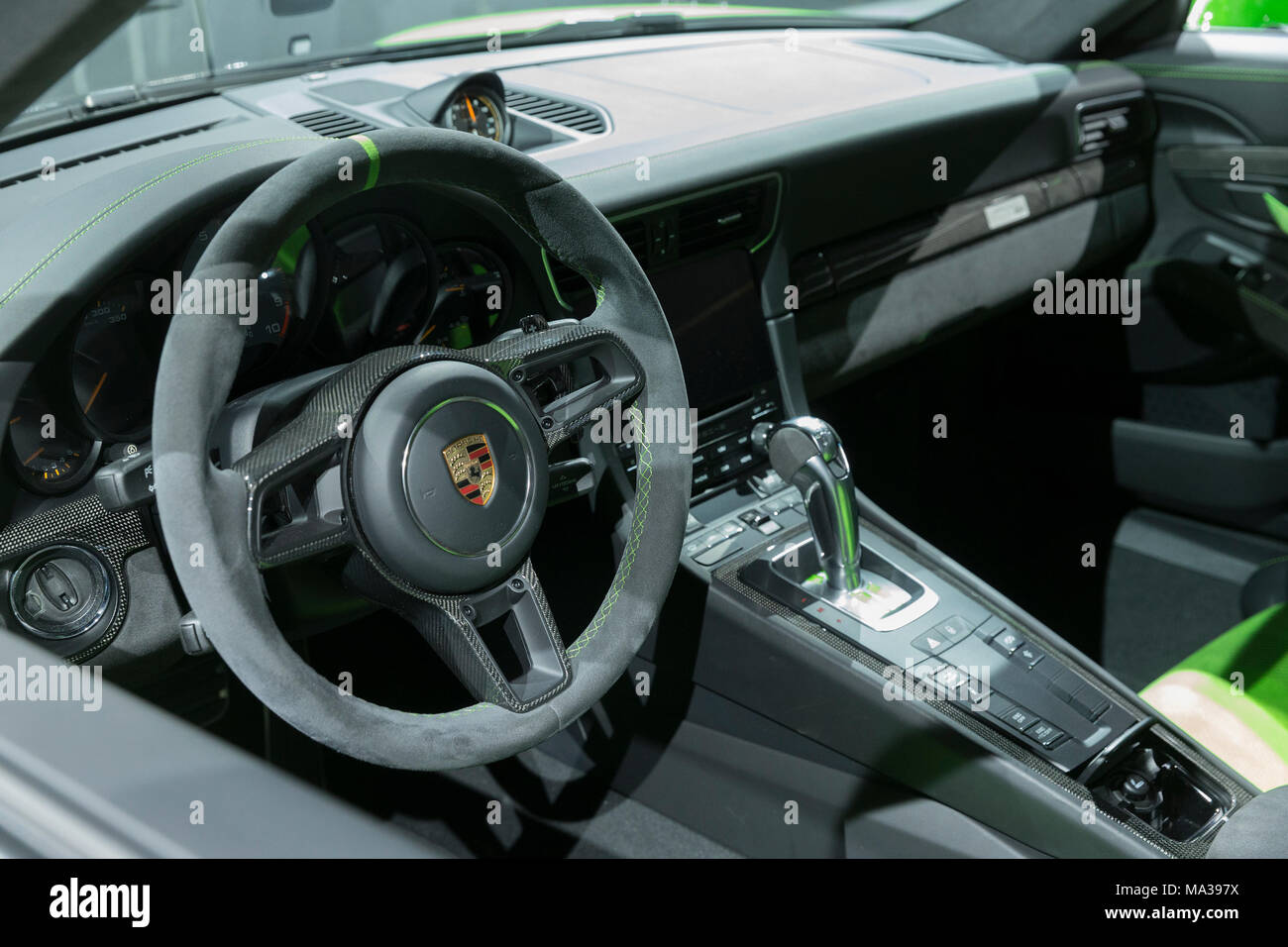 Porsche 911 GT3 RS Coupe on display at 2018 New York International Auto ...