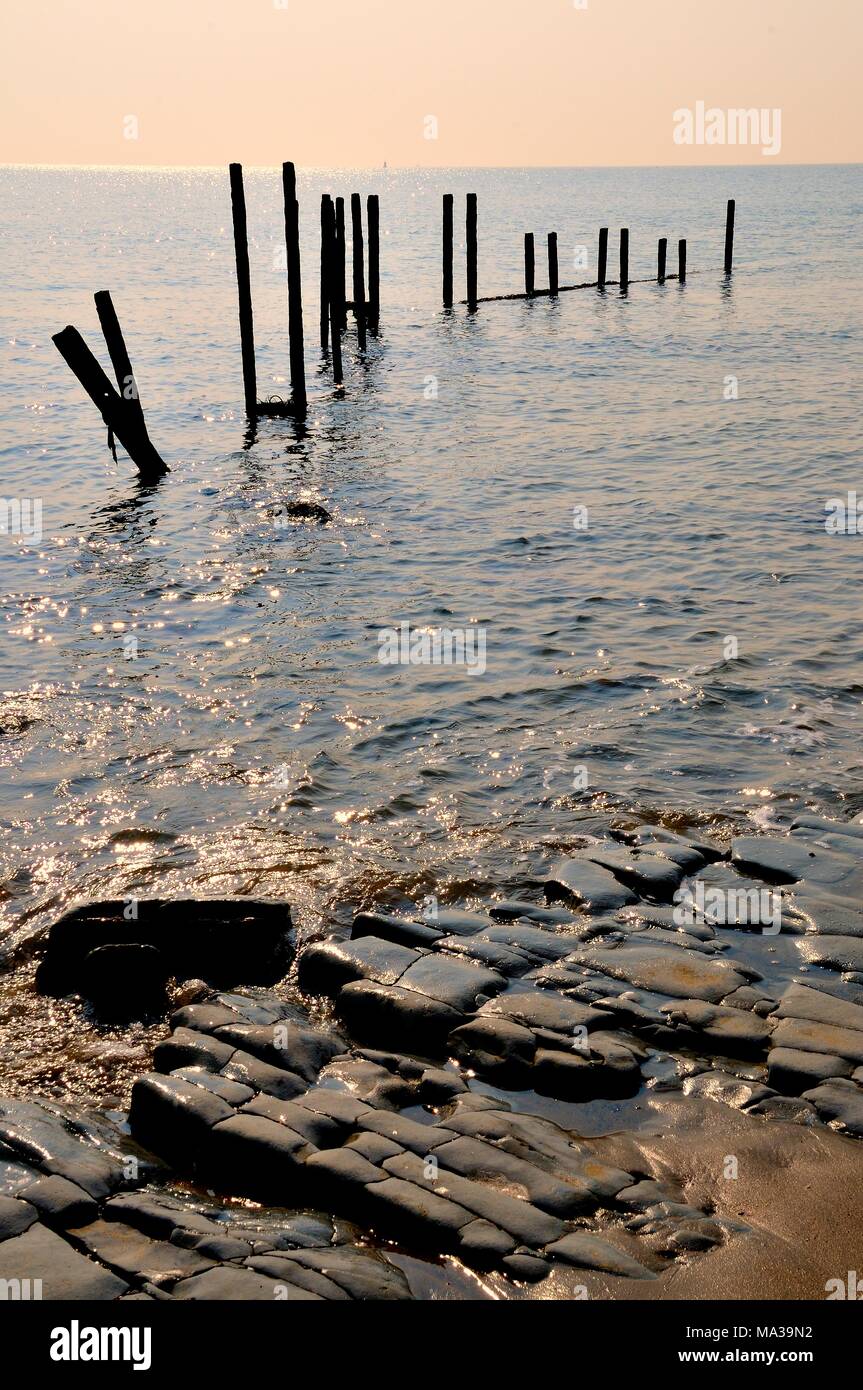 Broken pier rocks hi-res stock photography and images - Alamy
