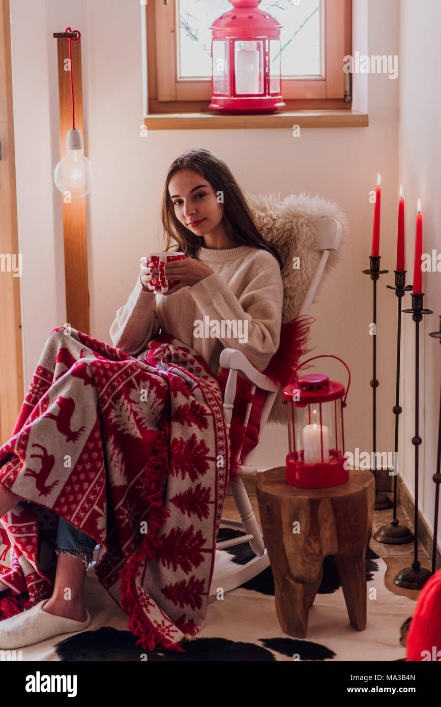 Woman in a rocking chair hi-res stock photography and images - Alamy