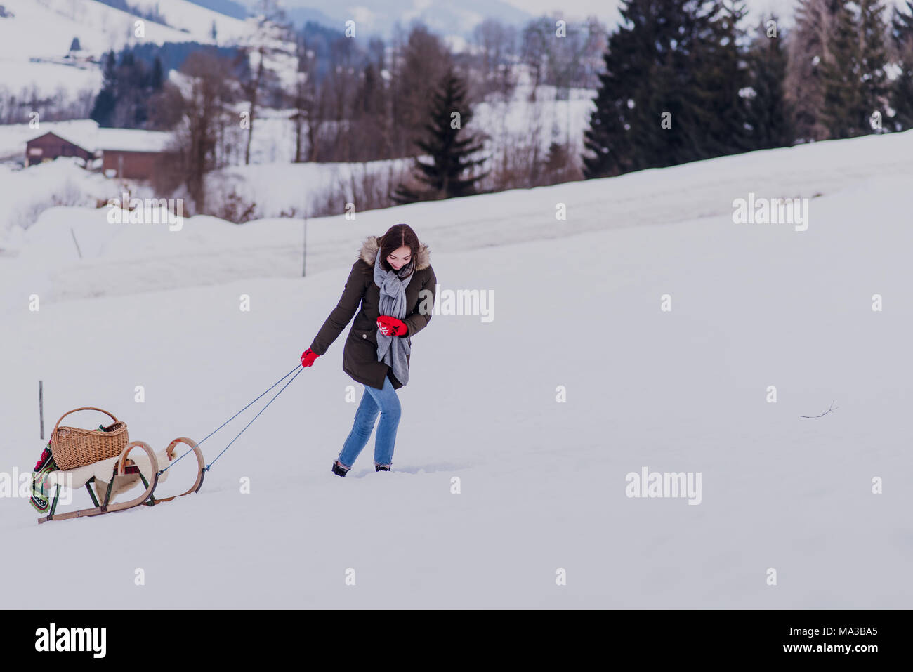 Sledge slope hi-res stock photography and images - Alamy