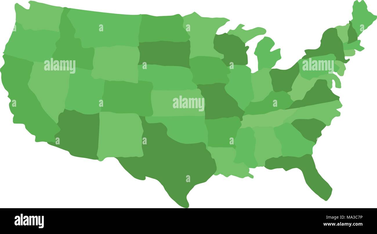 map united states with regions Stock Vector Image & Art - Alamy