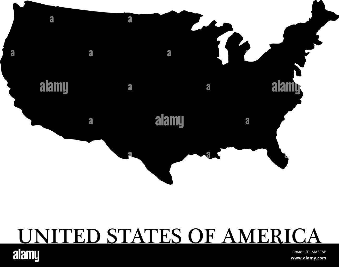 United States map Stock Vector Image & Art - Alamy
