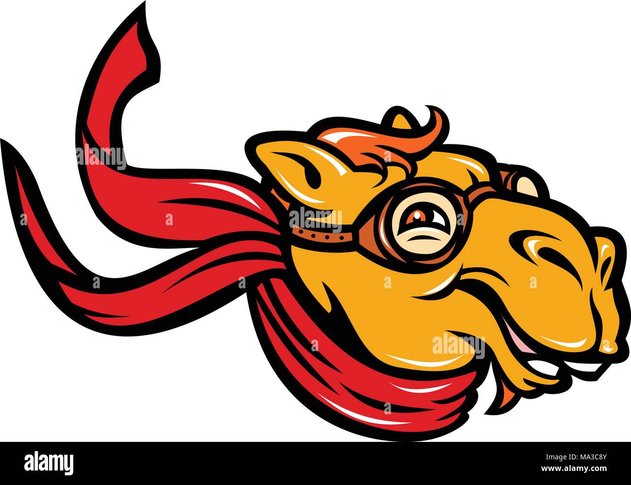 Camel camelus bactrianus Stock Vector Images - Alamy