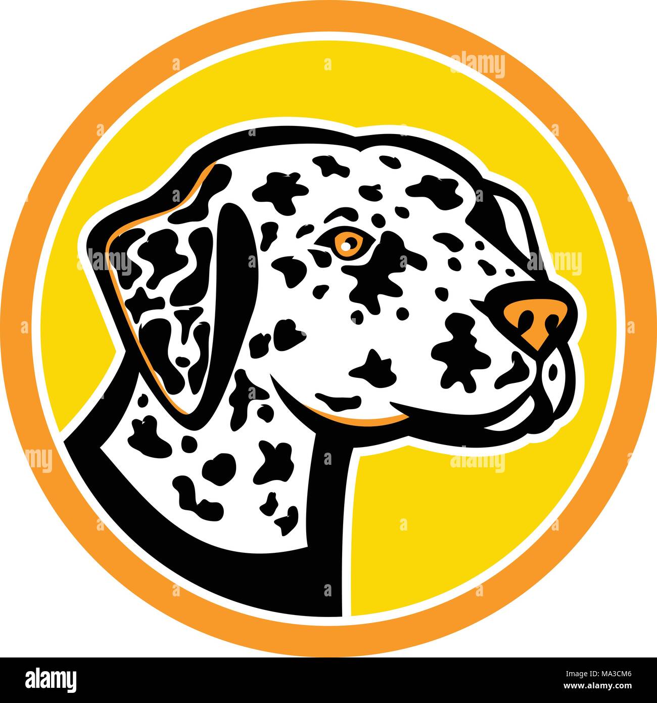 Spotted dog cartoon illustration hi-res stock photography and images ...
