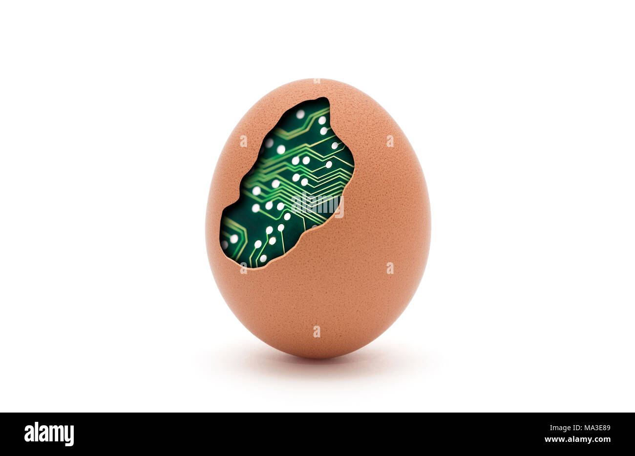 Computer ai chip cpu circuit Cut Out Stock Images & Pictures - Alamy