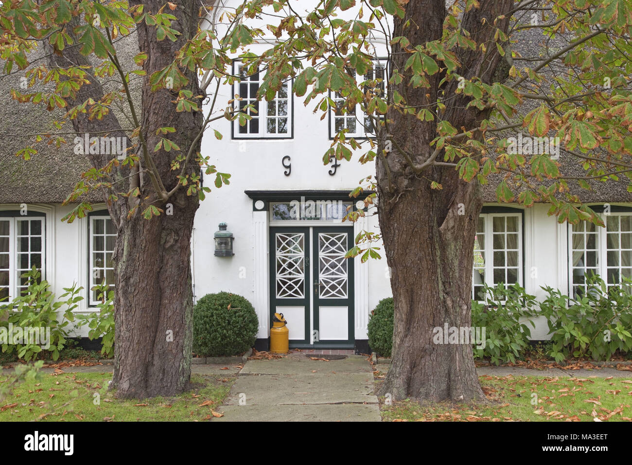 Frisian house in Keitum, island Sylt, Schleswig - Holstein, Germany ...