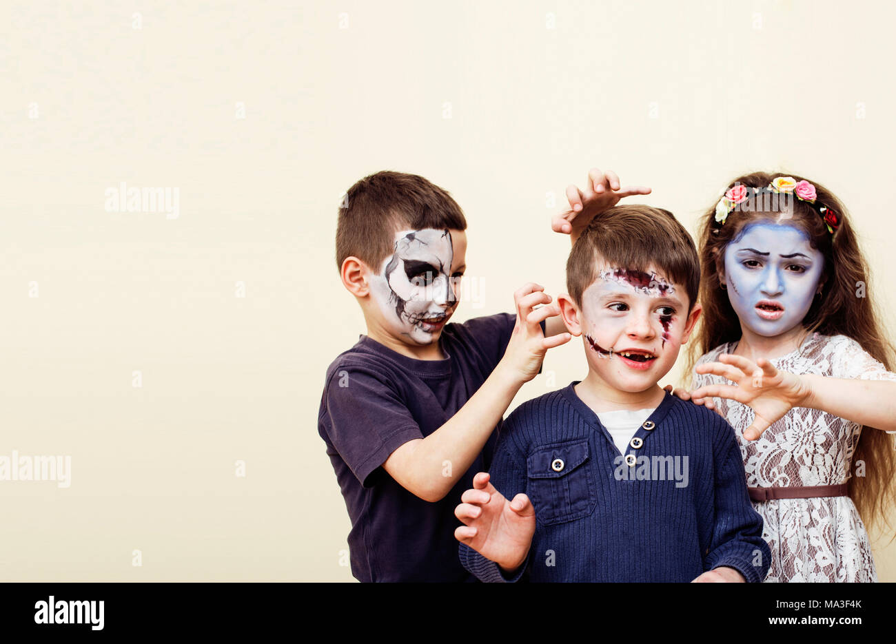 zombie apocalypse real kids concept. Birthday party celebration Stock ...
