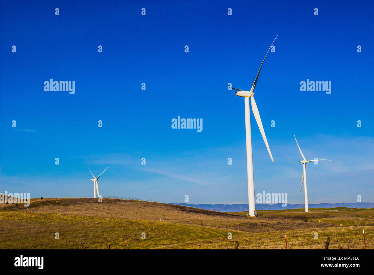 Three bladed wind turbines hi-res stock photography and images - Alamy