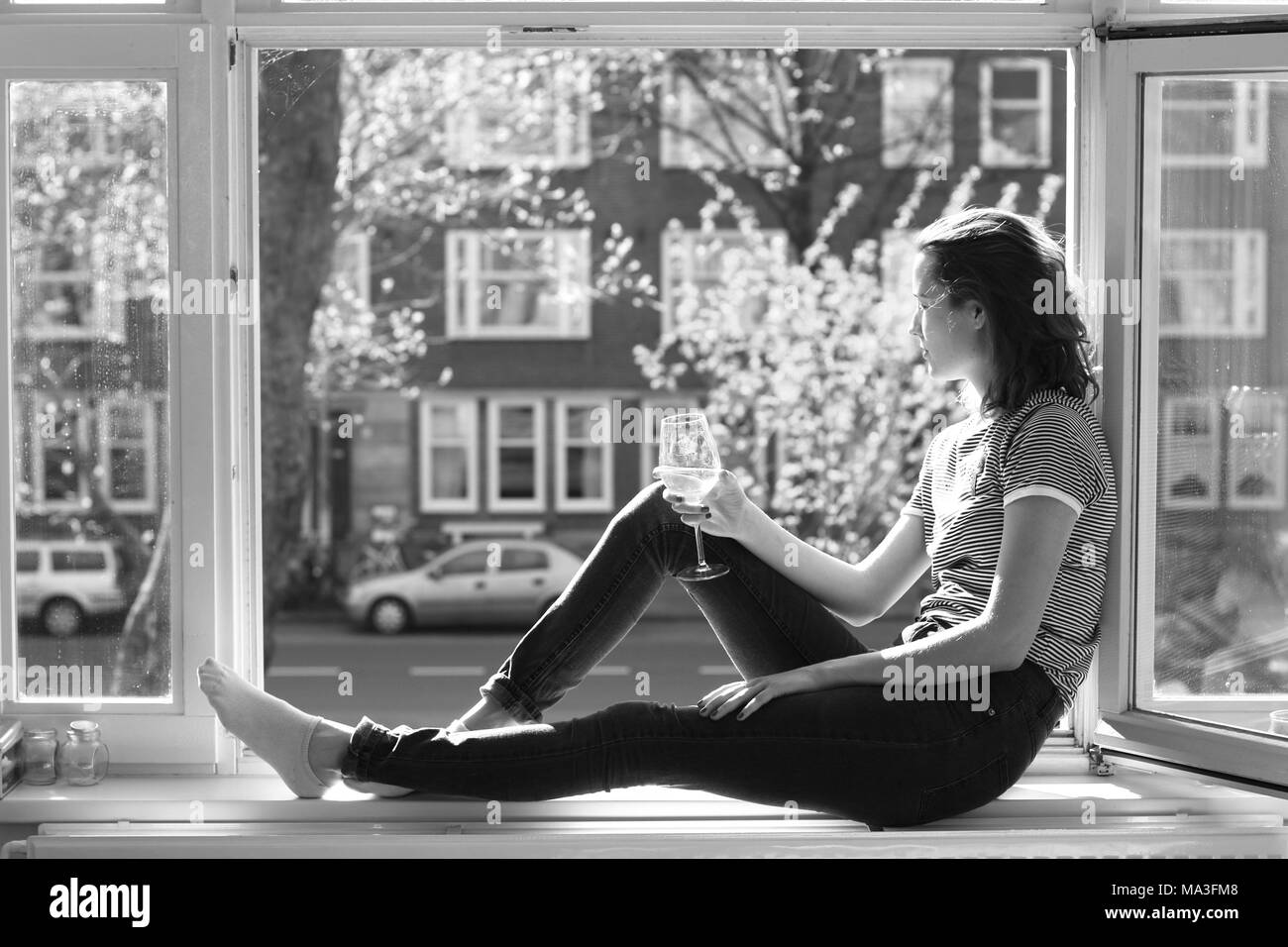 Young woman decorated hi-res stock photography and images - Alamy