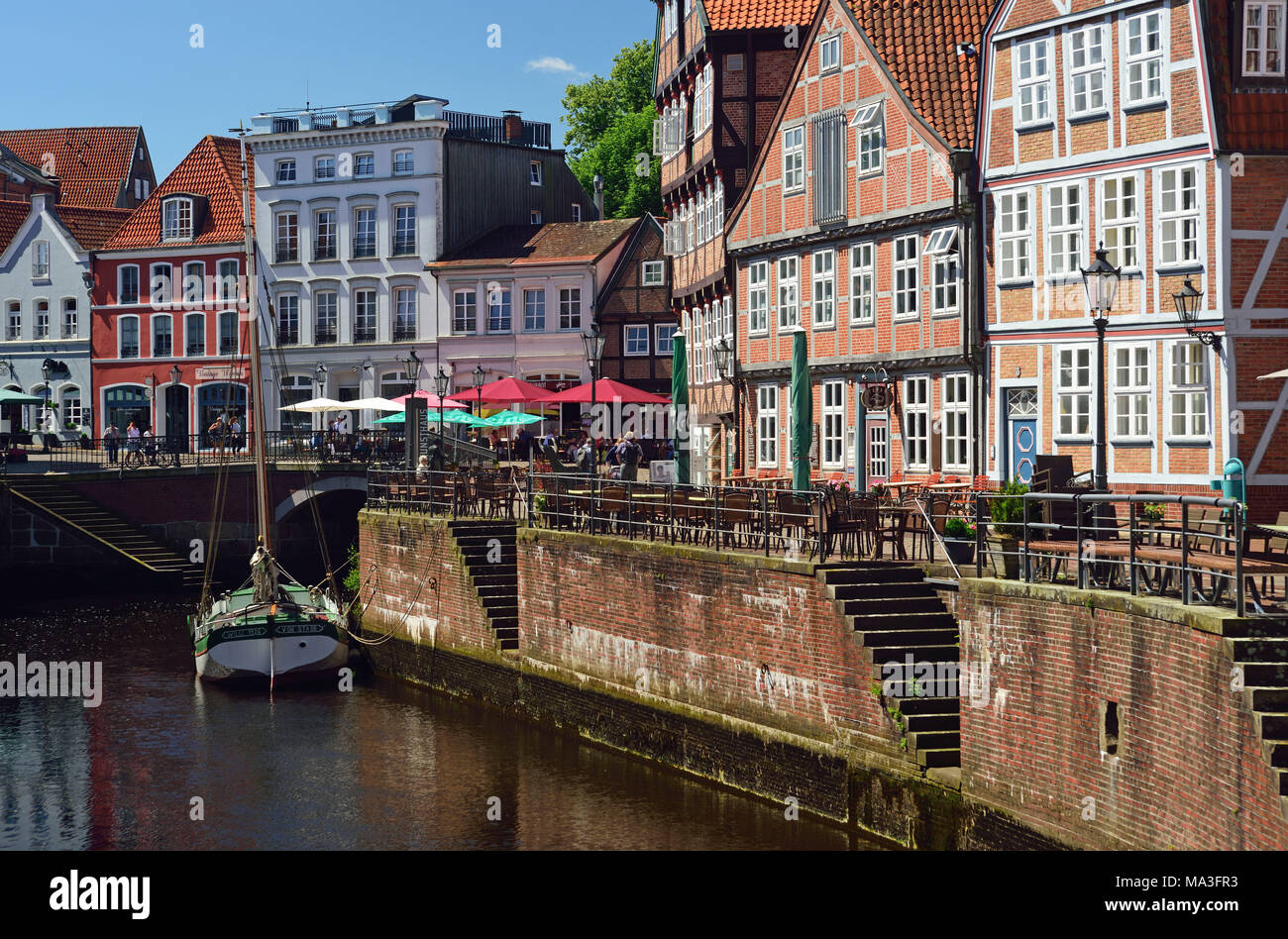 Europe, Germany, Lower Saxony, Hanseatic Town of Stade, Old Town, old ...