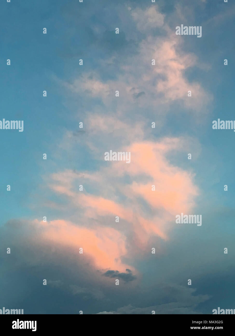 Sky, clouds, cloud, afterglow Stock Photo - Alamy