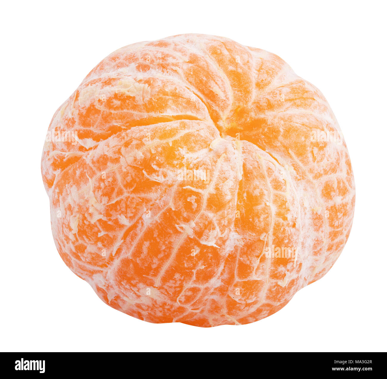Fresh mandarin (tangerine) isolated with shadow on white background ...
