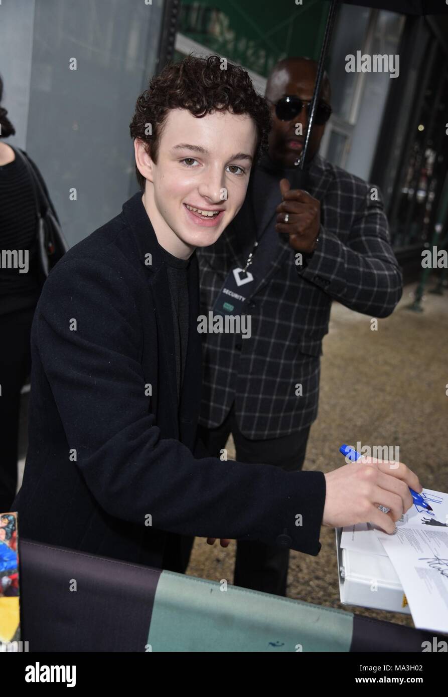 New York, NY, USA. 29th Mar, 2018. Louis Hynes, seen at BUILD Series to ...