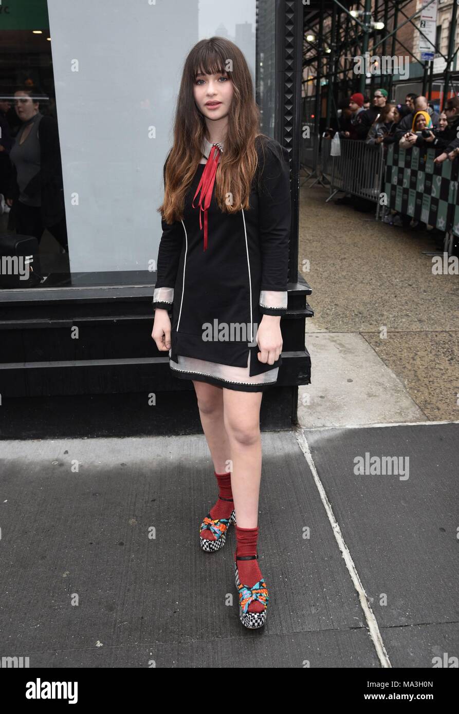 New York, NY, USA. 29th Mar, 2018. Malina Weissman, seen at BUILD ...