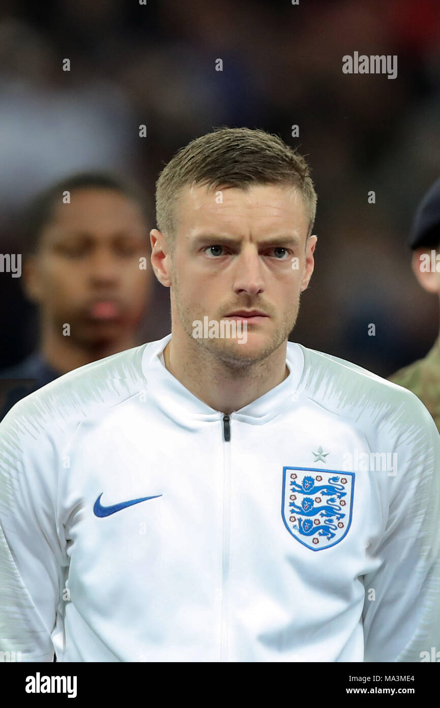 Englands jamie vardy international friendly match wembley stadium hi ...
