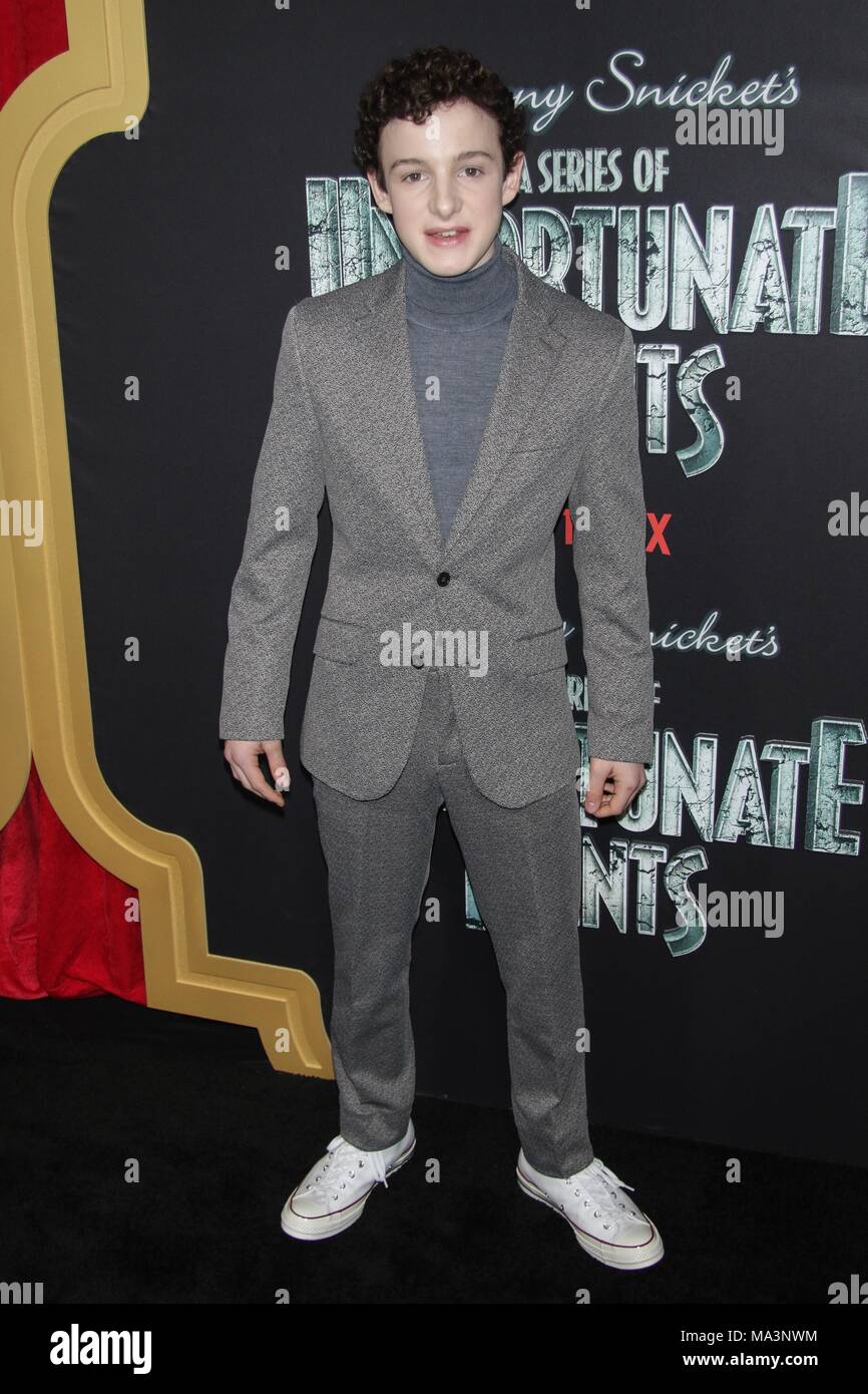 New York, NY, USA. 29th Mar, 2018. Louis Hynes at Netflix's “A Series ...