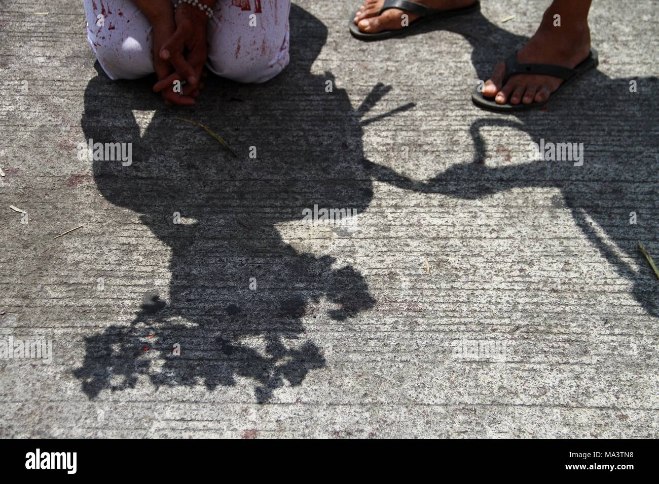 Self flagellation pray hi-res stock photography and images - Alamy