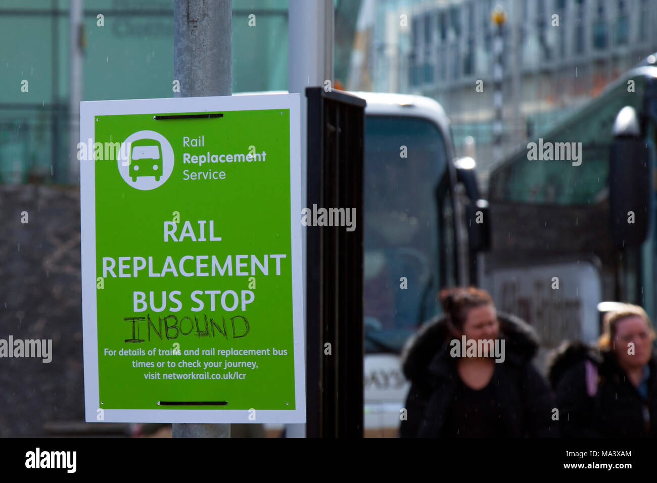 Rail replacement buses hi-res stock photography and images - Alamy