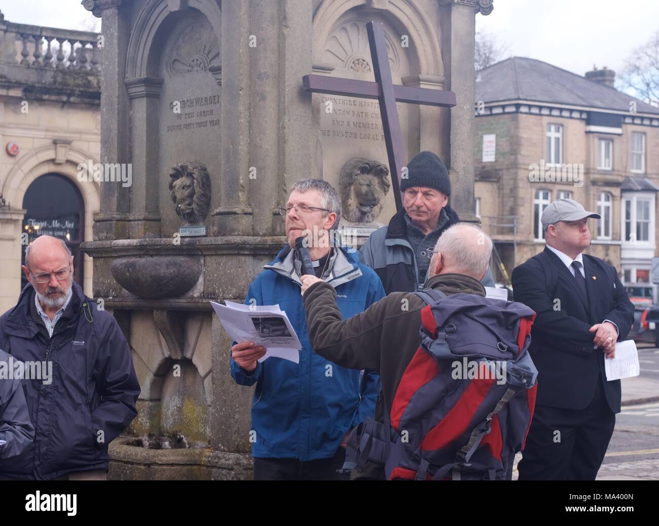 Buxton, Derbyshire, UK 30th March 2018 Buxton Christians hold a Walk of ...