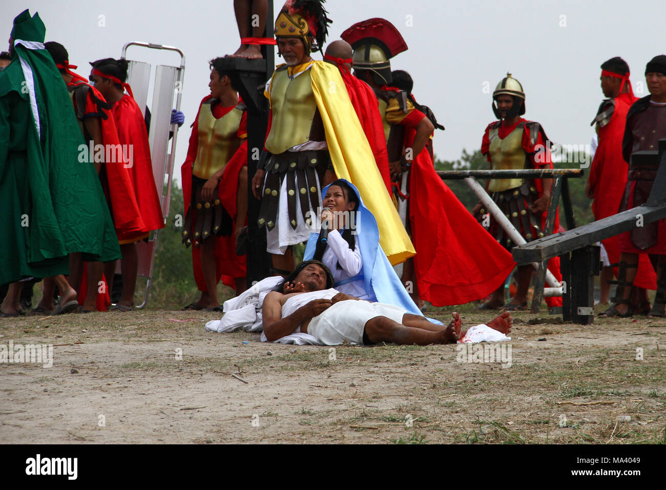 Cutud, Pampanga, Philippines. 30th Mar, 2018. Ruben Enaje lays on the ...