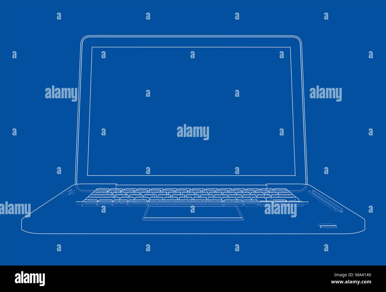 Laptop wire frame hi-res stock photography and images - Alamy