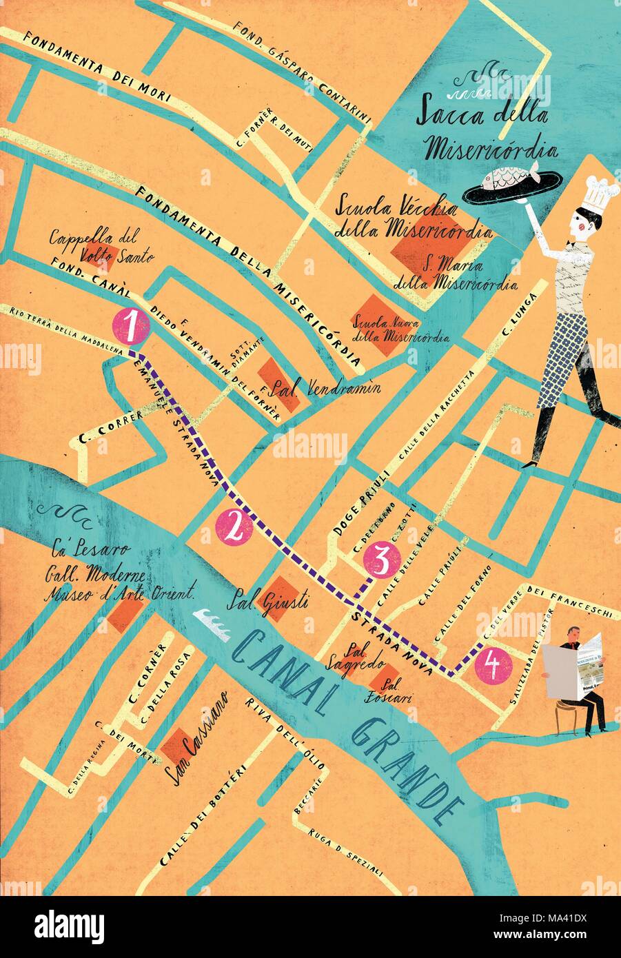 Tourist map on strada hi-res stock photography and images - Alamy