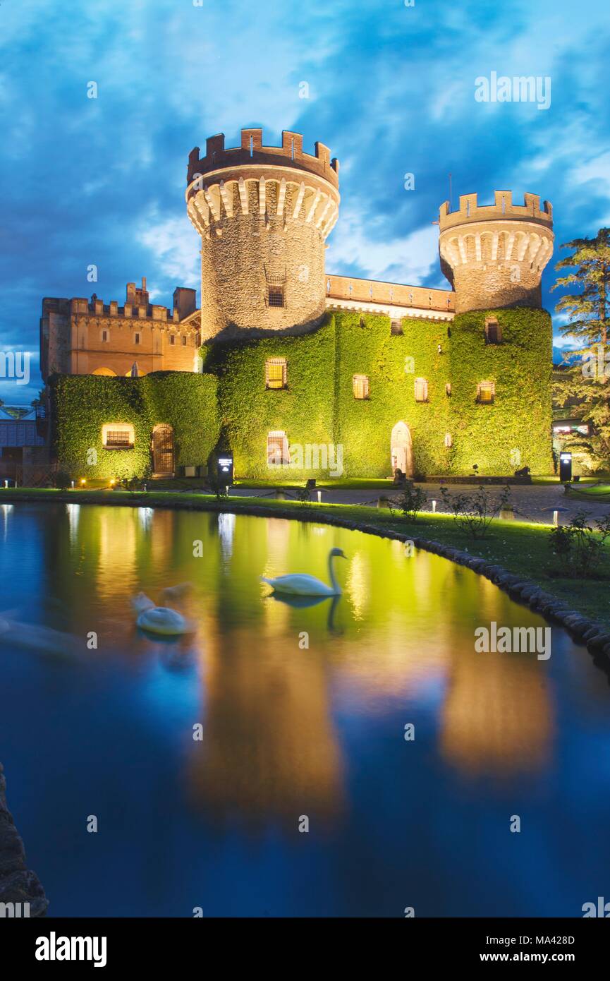 The Casillo de Perelada castle (in Girona, Spain Stock Photo - Alamy