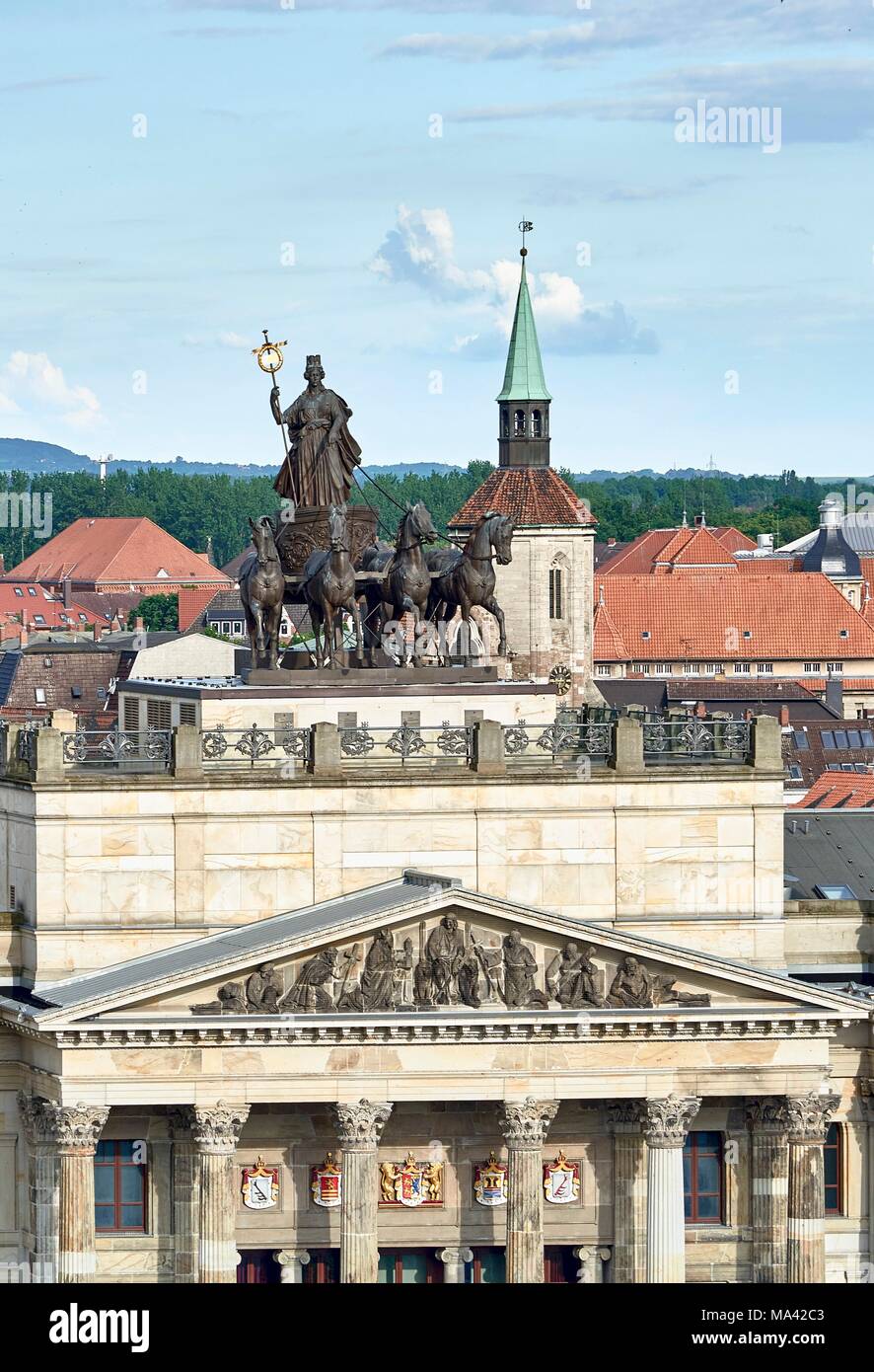 Braunschweig (Brunswick) Palace and its quadriga Stock Photo - Alamy