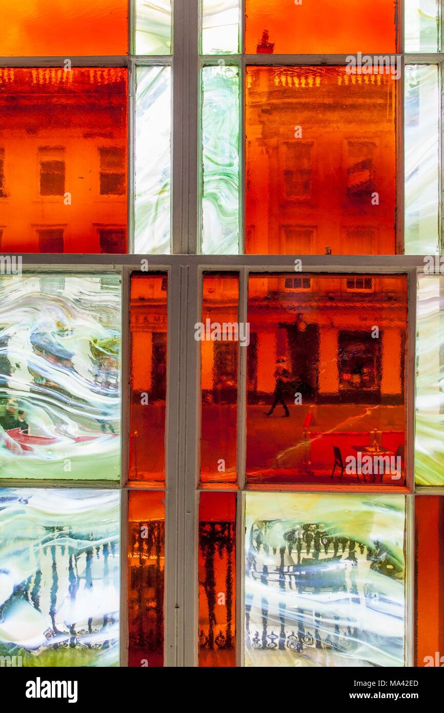 Windows in the Gallery of Modern Art in Glasgow, Scotland Stock Photo ...