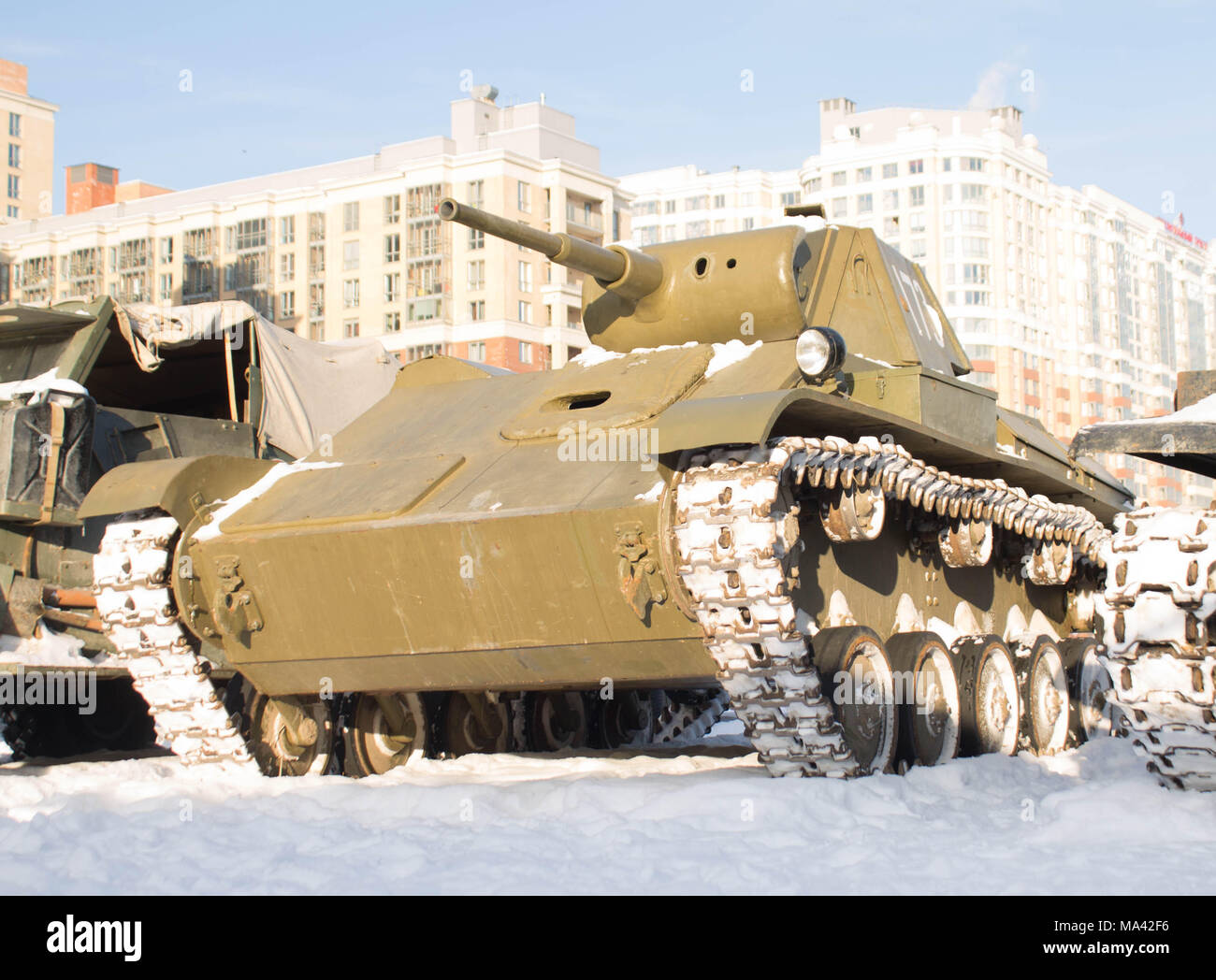 Old rusty army tank hi-res stock photography and images - Alamy